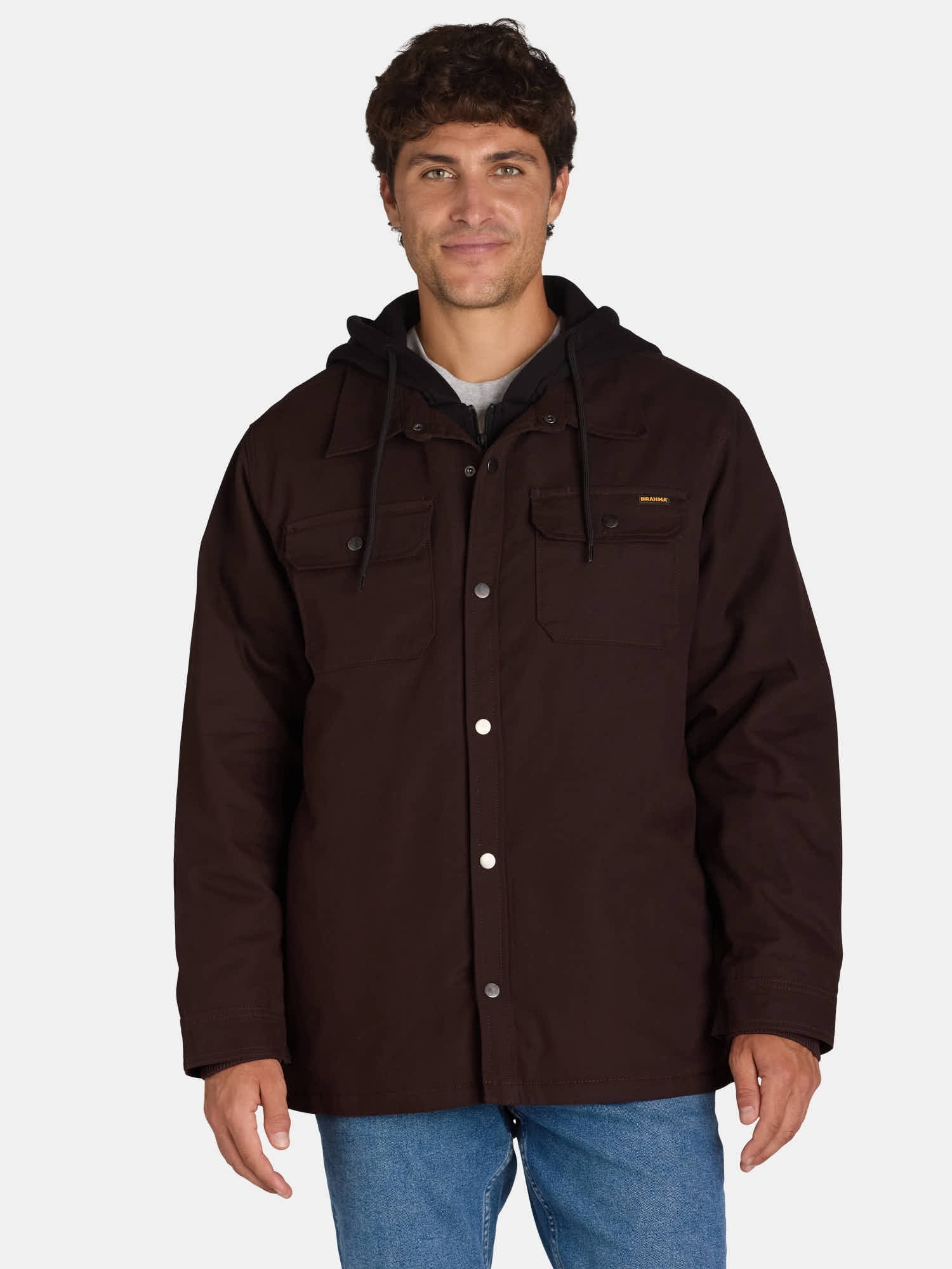 Brahma Shirt Jacket - Regular Fit - 100% Cotton - Walmart.com