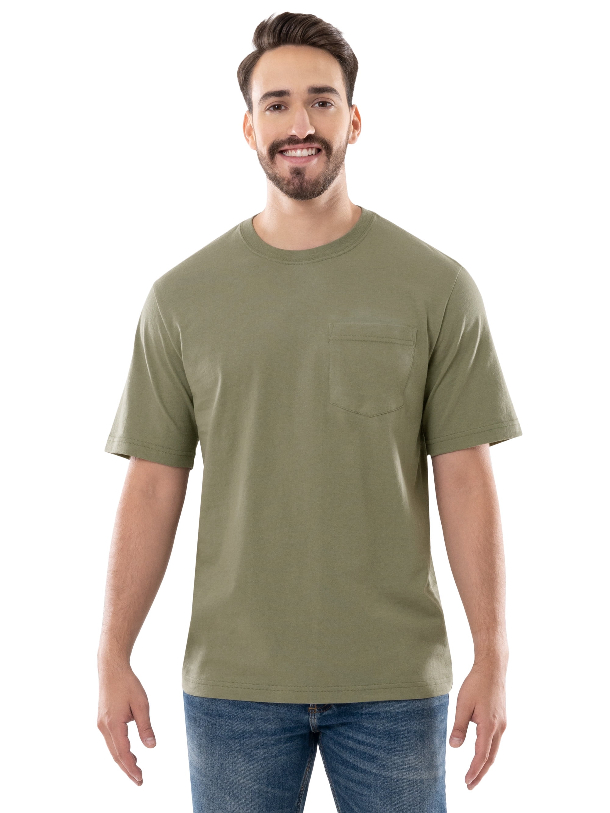 Brahma Men's Short Sleeve Workwear T-Shirt, Size S-4XLT (Men's, Big Men's, and Tall) - Walmart.com