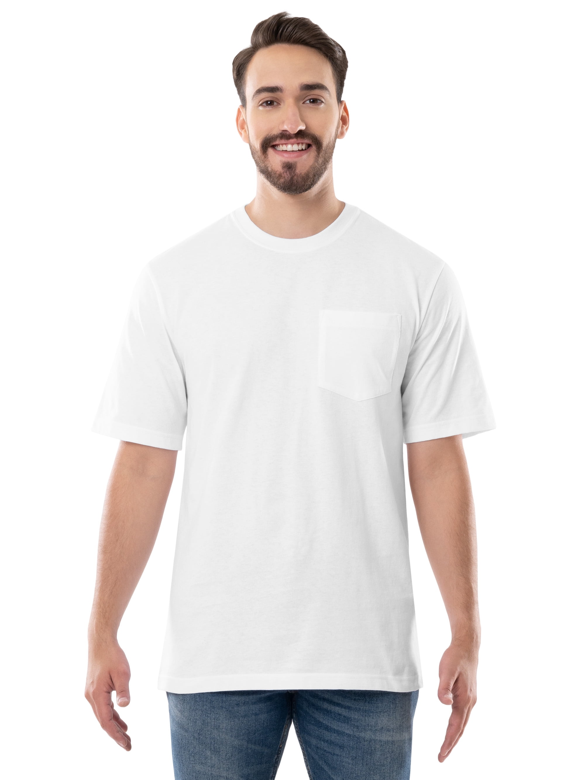 Brahma Men's Short Sleeve Workwear T-Shirt, Size S-4XLT (Men's, Big Men ...