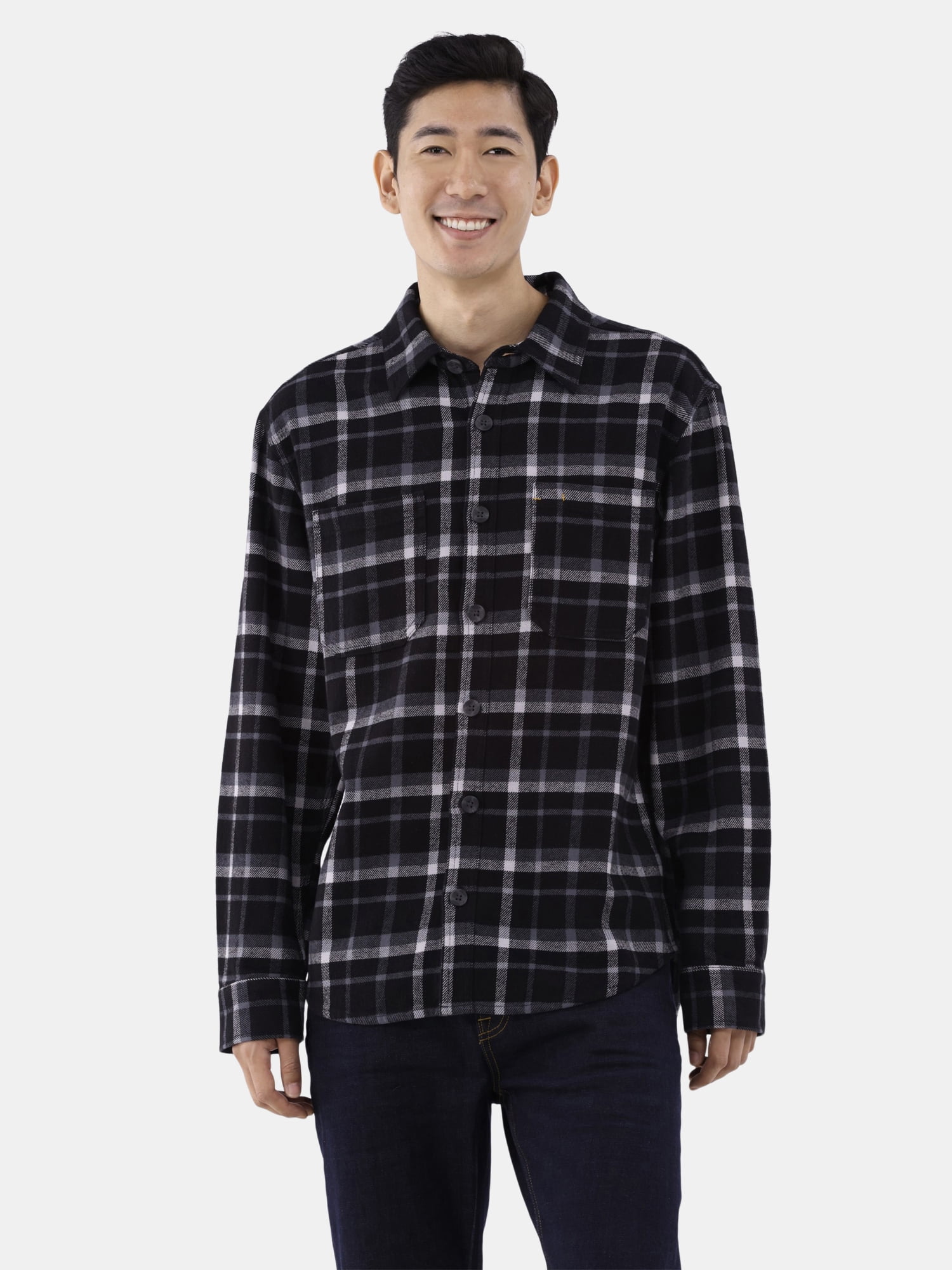 Brahma Men's Lined Work Flannel Shirt with Pocket, Long Sleeves, Sizes ...