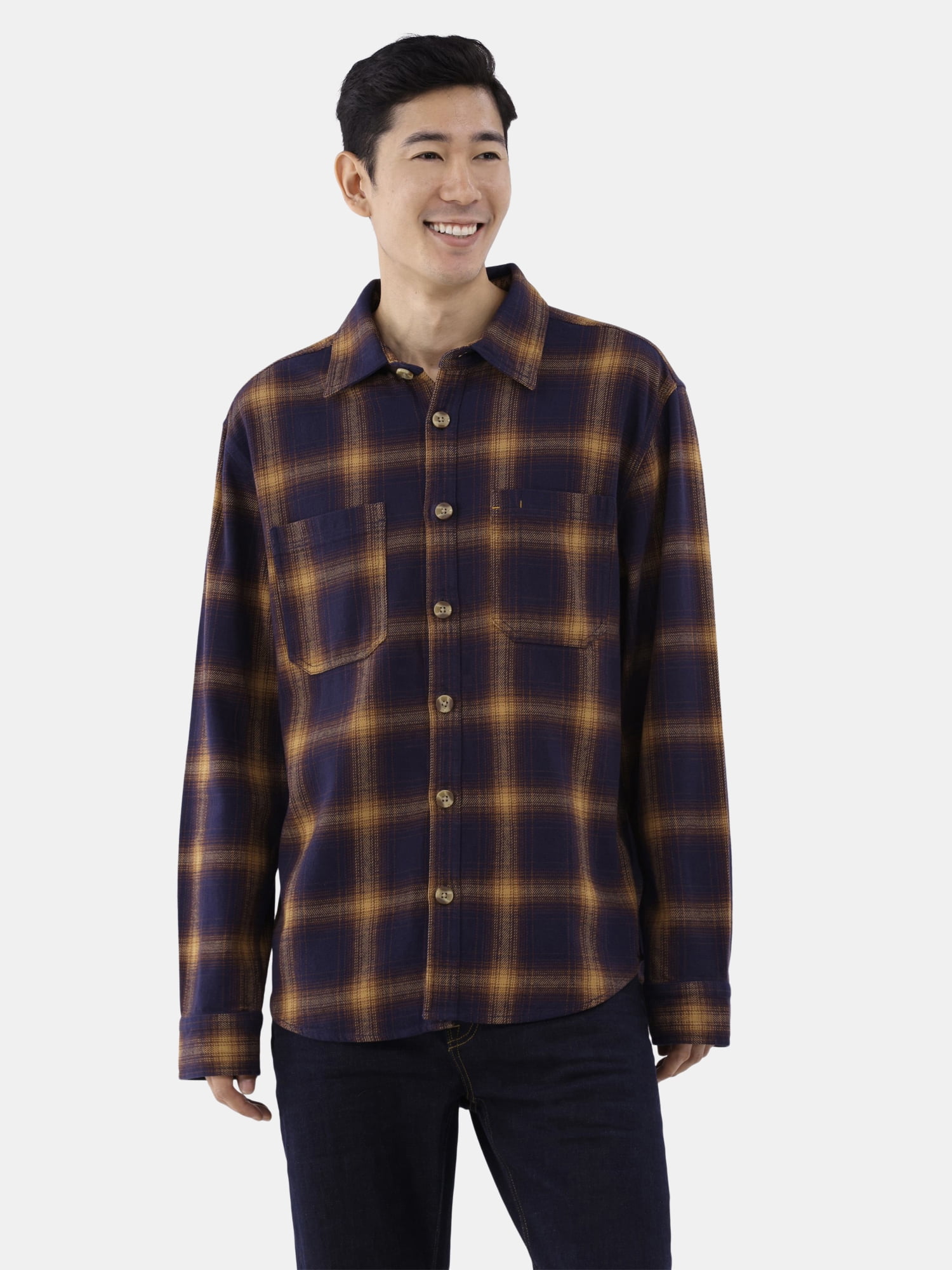 Brahma Men's Work Flannel Shirt with Long Sleeves, Sizes S-3XL ...