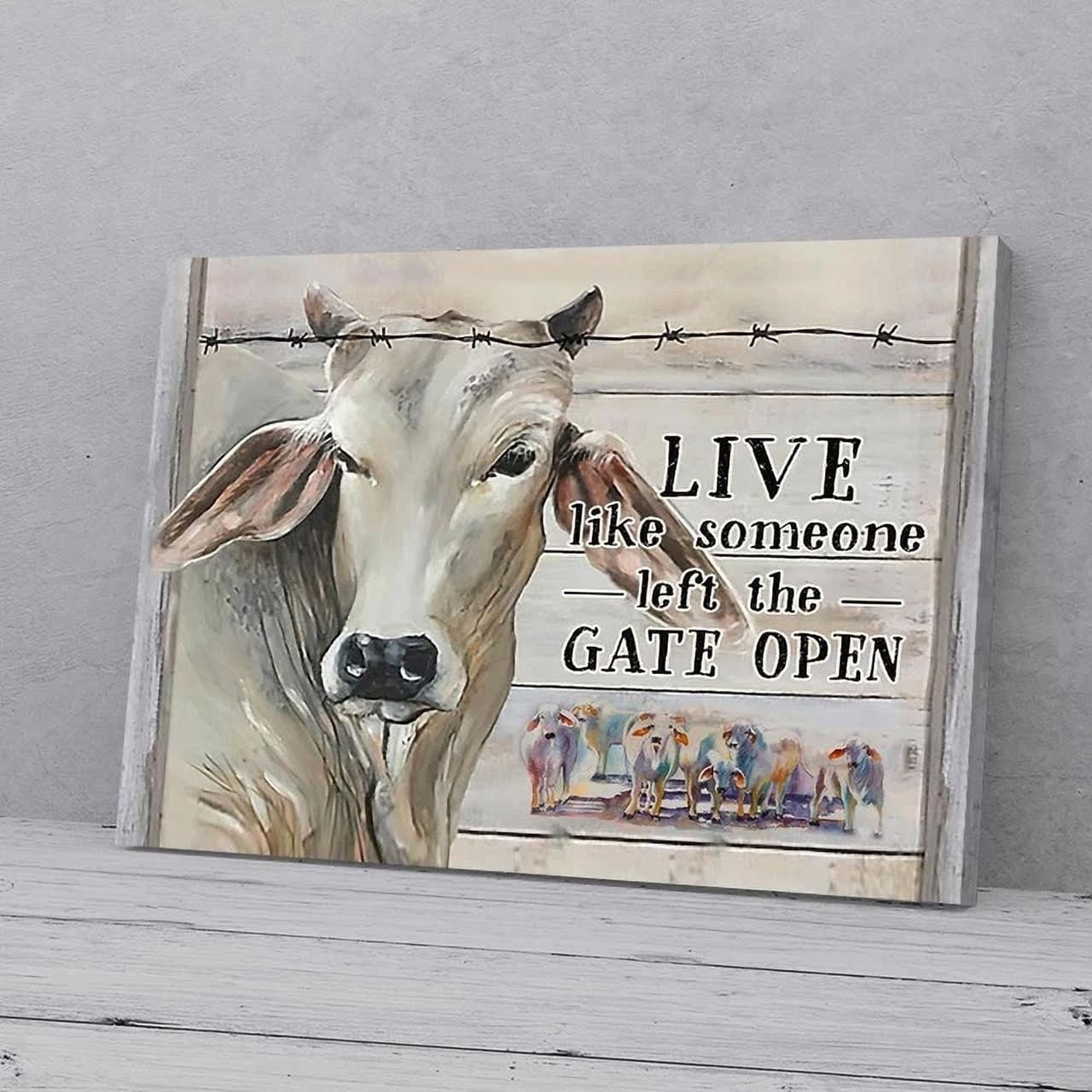 Brahman Cattle Poster, Prints Wall Art Print For Home Decor, Living ...