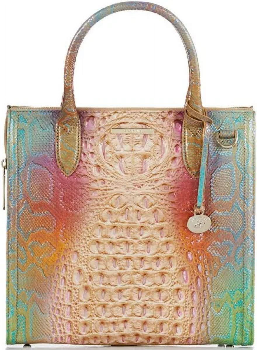 Brahmin Caroline Multi Abalone Pink/Green/Blue/Orange Satchel - Walmart.com