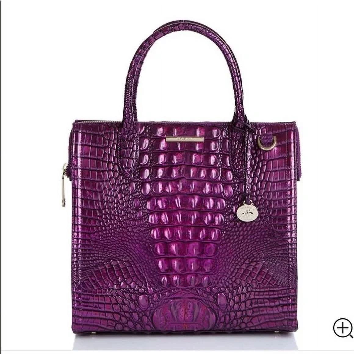Brahmin Caroline purple potion satchel - Walmart.com