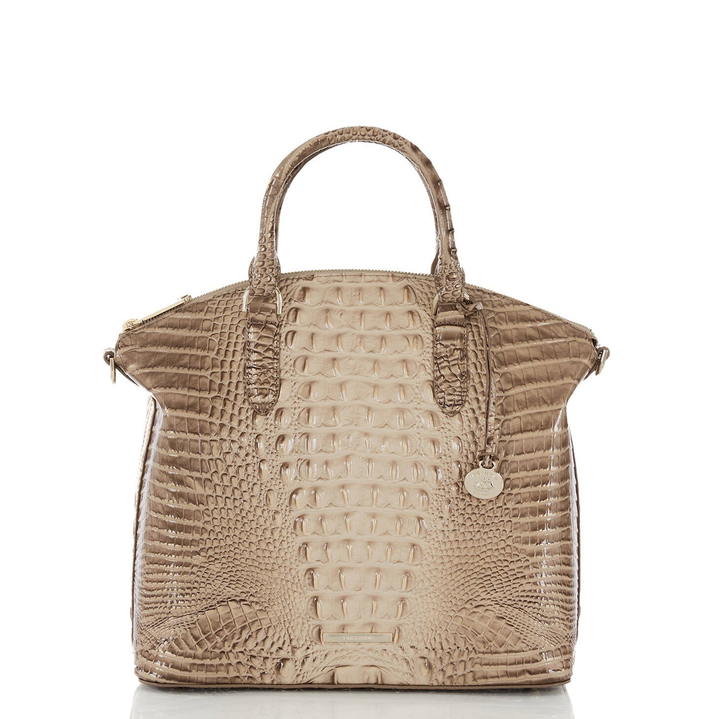 Brahmin Large Duxbury Latte Neutral/Mocha/Beige Adjustable Strap ...