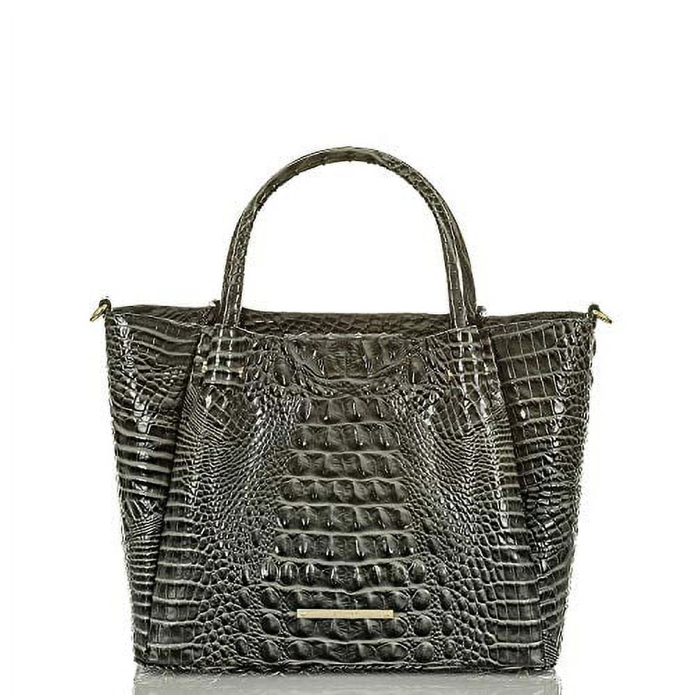 Brahmin Small Mallory Serpentine Green Satchel - Walmart.com
