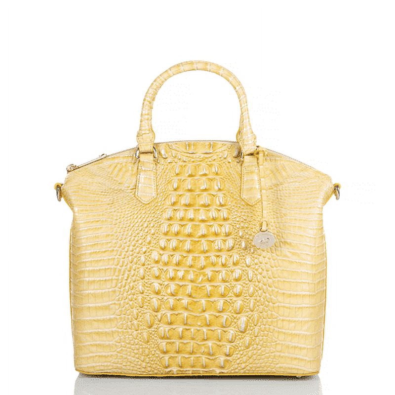 Brahmin Women's Leather Crocodile-Embossed Satchel Everyday Work Bag ...