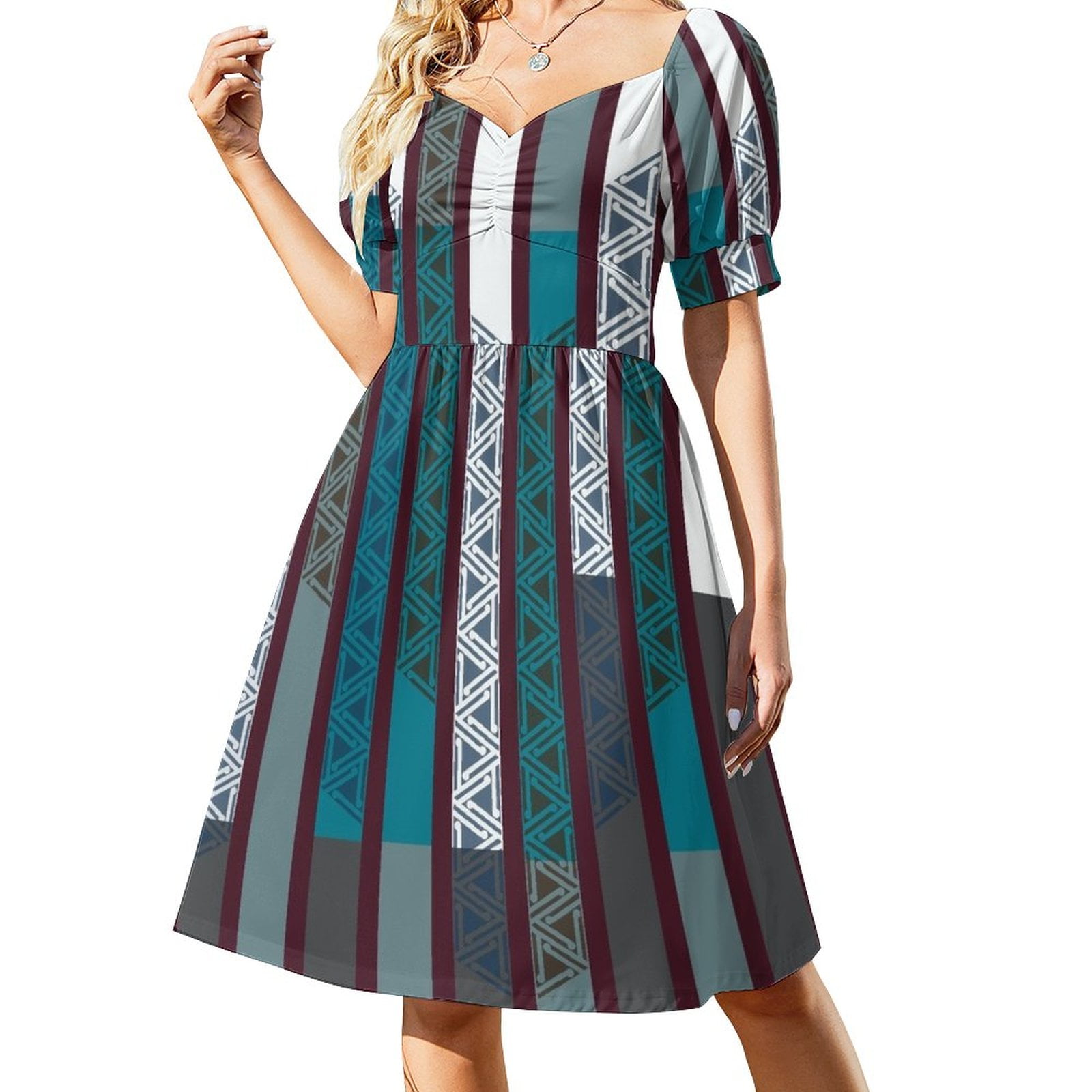 Braid (Awa) Sleeveless Dress cute dress clothes - Walmart.com