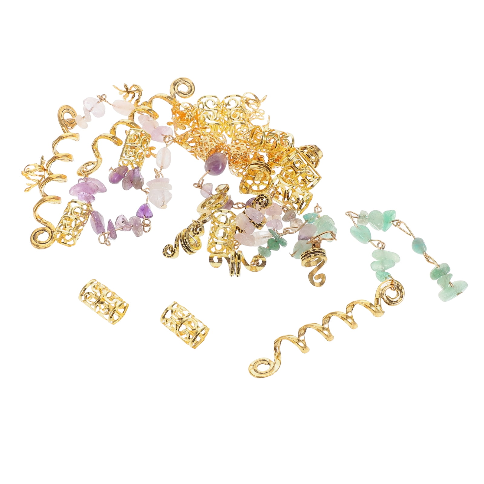 Braid Hair Accessories Charms for Braids Rings Silver Toppers Golden ...