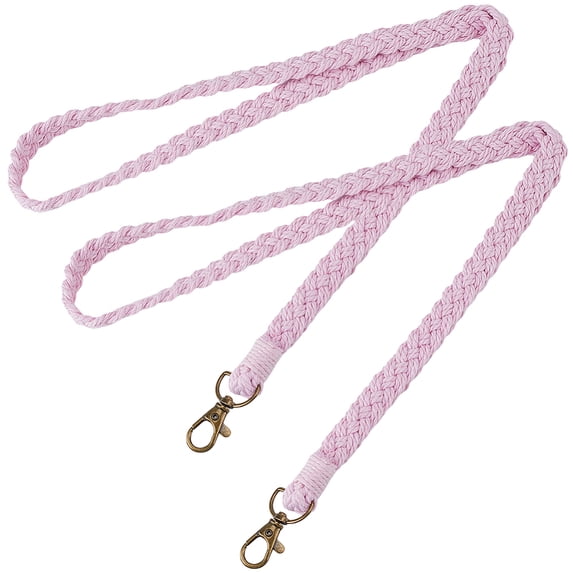 Braid Lanyard With Alloy Swivel Clasp Woven Necklace ID Card Cell Phone ...