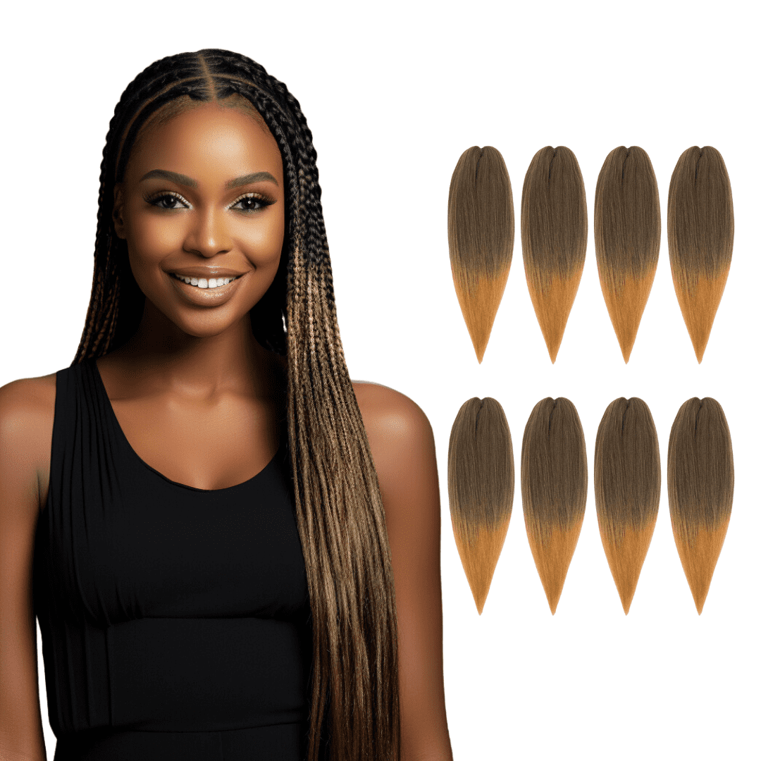 Braid Magic EcoLuxe Pre-Stretched Hair - 52 Inch, 8-Pack, 90g, Anti ...