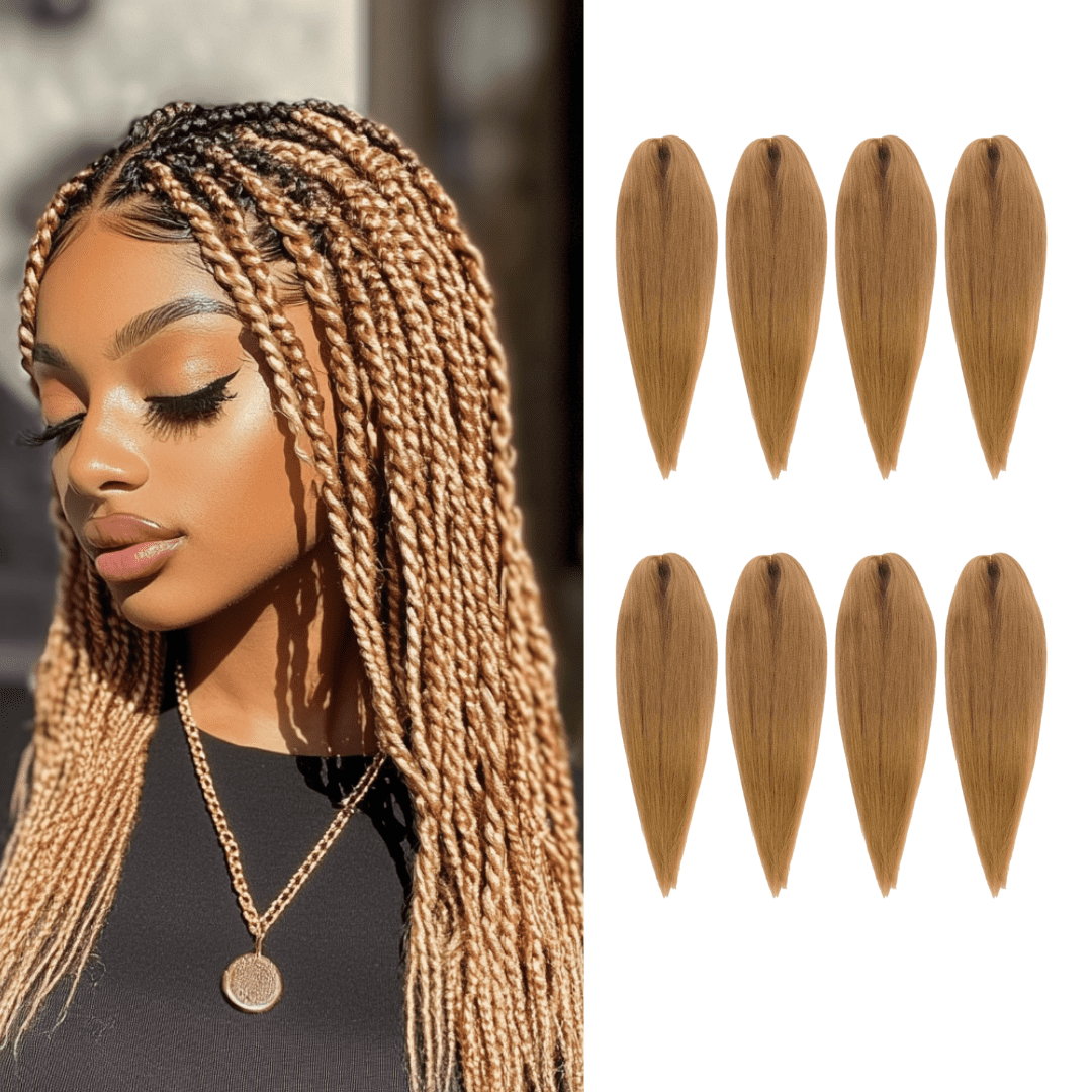 Braid Miracle Pre-stretched Braiding Hair for Women - 52 inch, 8-pack ...