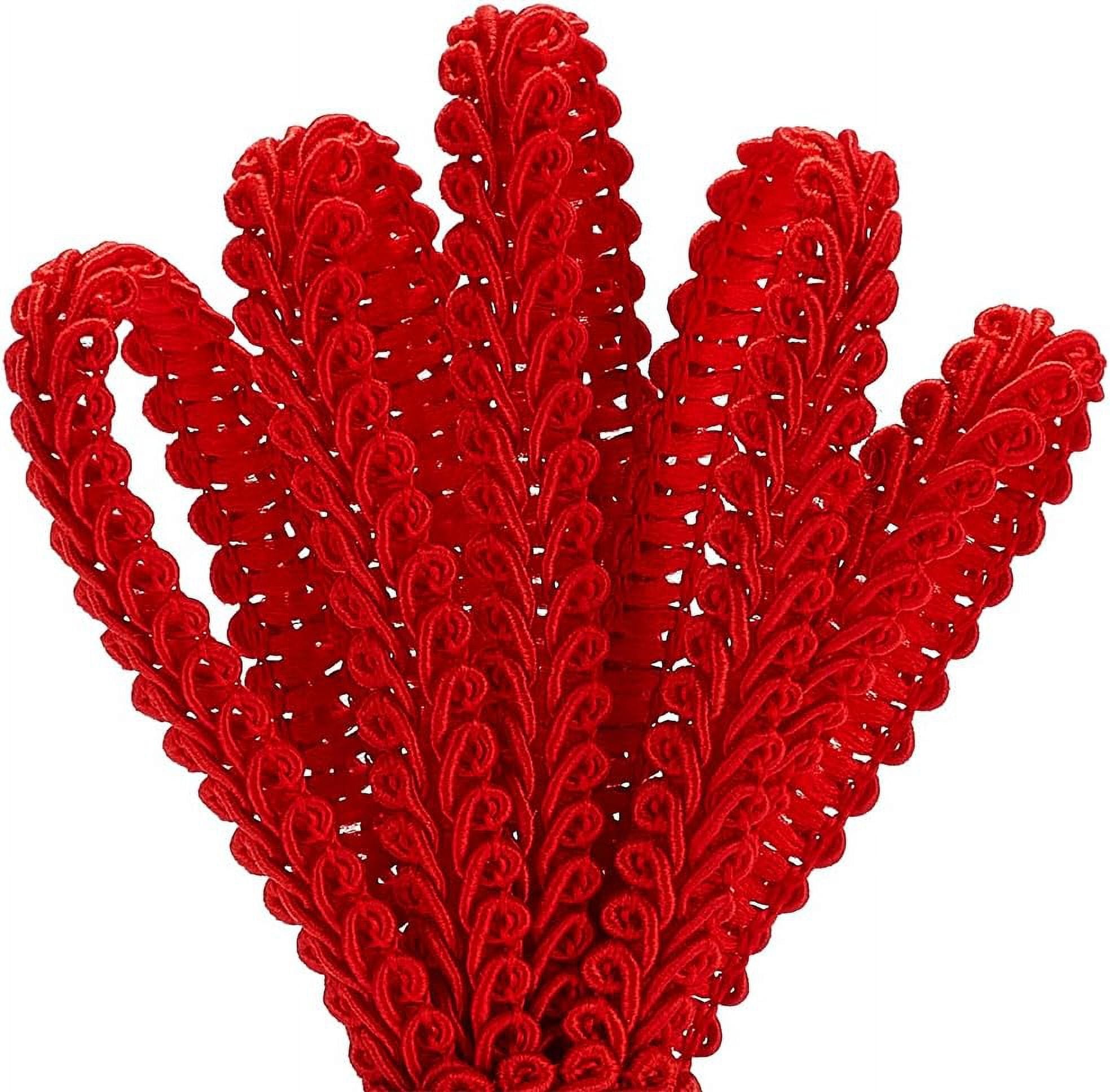 1Set Braid Tirm for Sewing 27 Yards 1/4 inch(8mm) Red Gimp Braid Trim ...