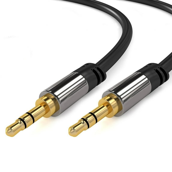 Braided 3.5mm Male to Male Stereo AUX Audio Cable Cord for Car Speakers ...