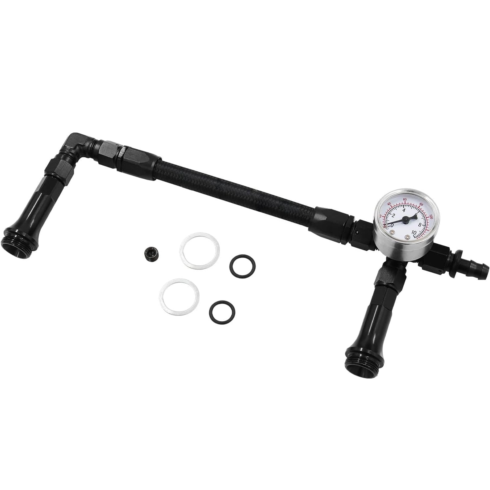 Braided AN6 Dual Feed Carb Fuel Line Double Pump with Vacuum Pressure ...