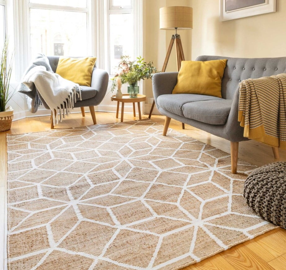 Braided Area Jute Rug Hand tuft Rug For Living Room, Bedroom, Hallway ...