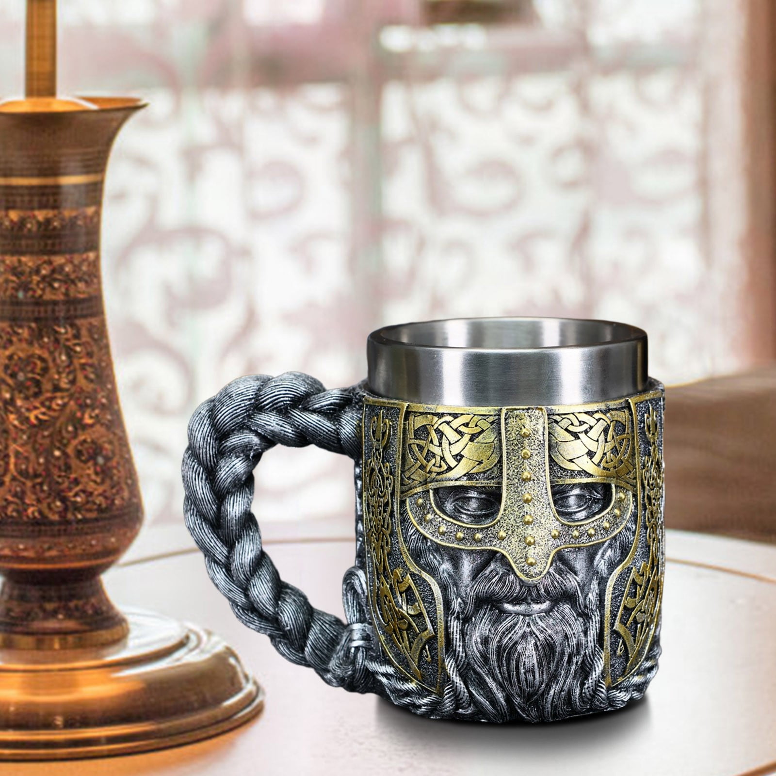 Braided Armor Samurai Mug - 450ml Capacity, Multi - use for Beer ...