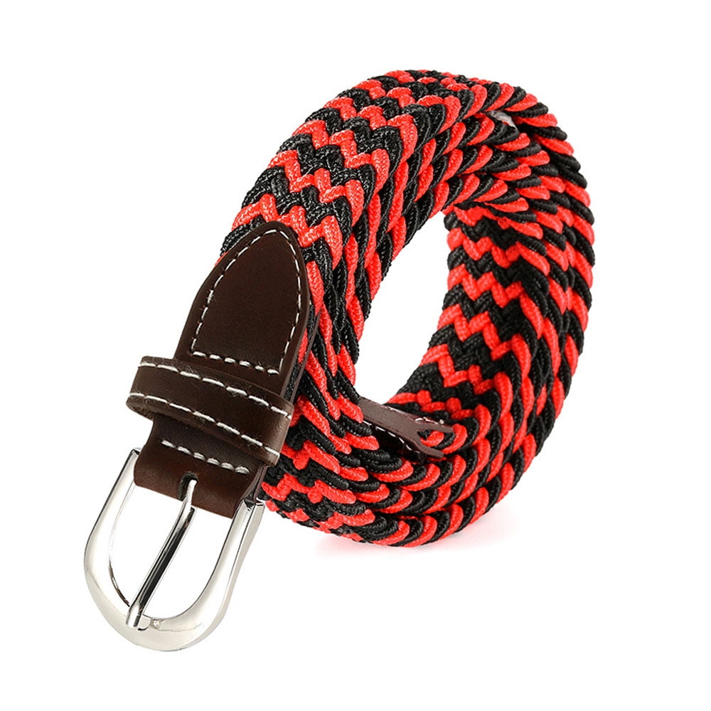 Braided Belt Stretch Belt for Men and Women Multicolored Woven golf ...