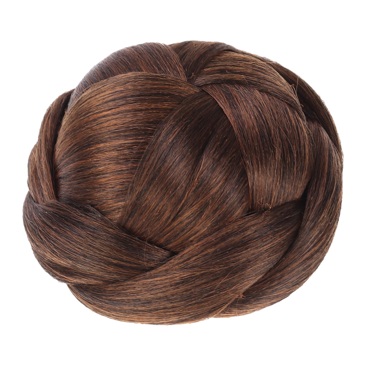 Braided Bun Hair Pieces Chignon Hairpiece Updo Wig 1b# - Walmart.com