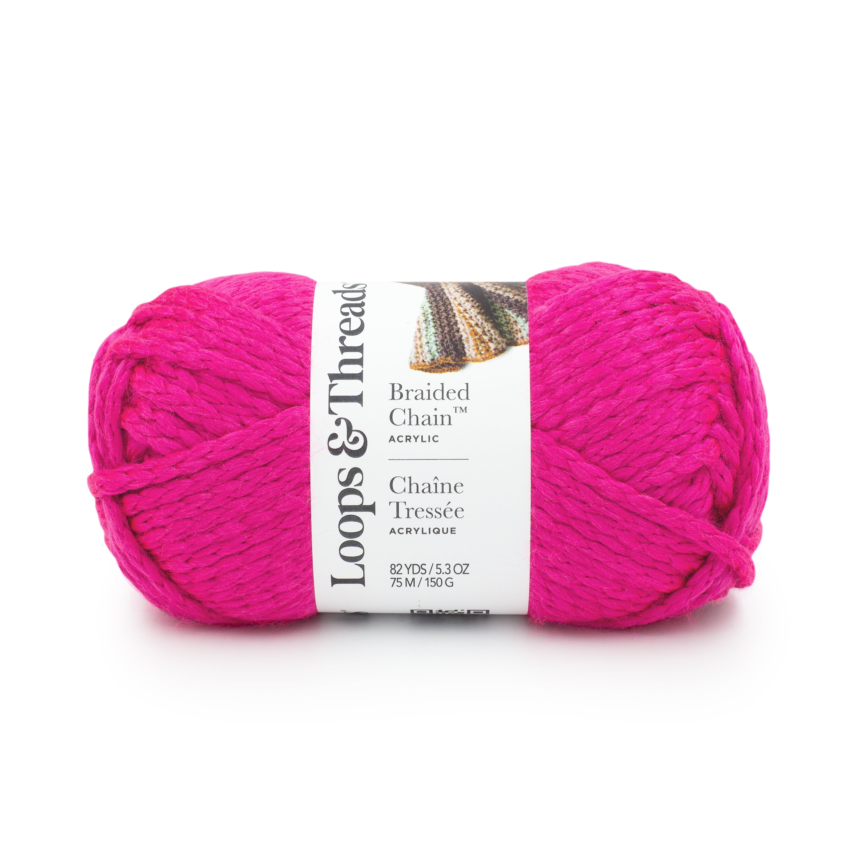 Braided Chain Rubelite Super Bulky Acrylic Green Yarn 1 Skein - Walmart.com