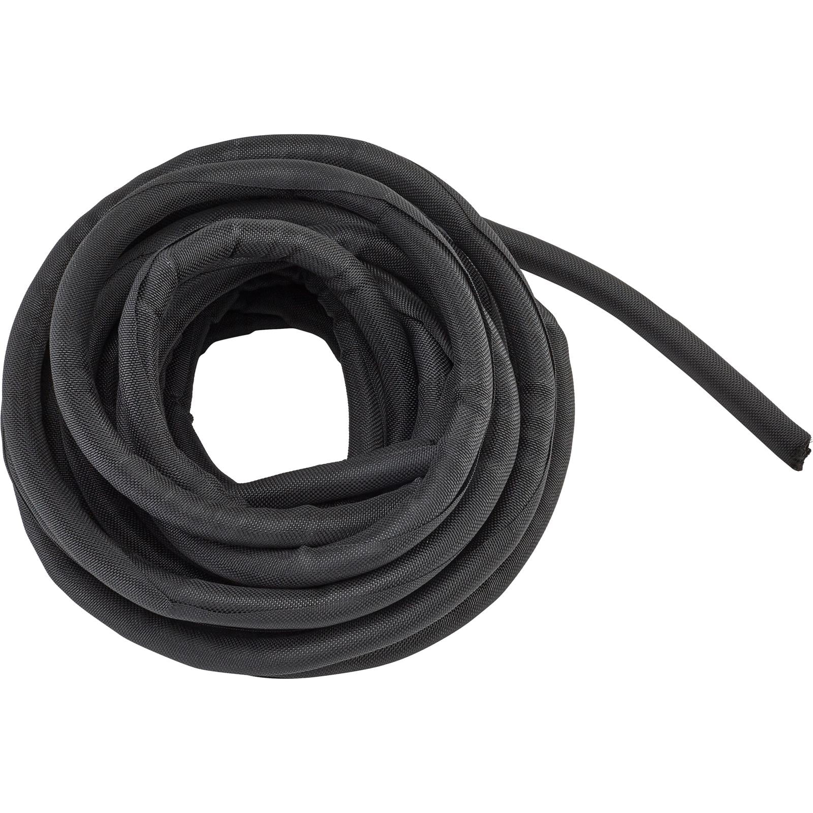 Braided Cloth Split Wire Loom Wrap, 1/2 Inch, 25 Foot Wire Sleeve ...