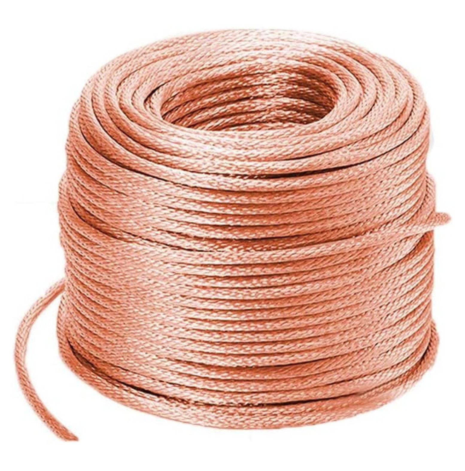 Braided Copper Wire Drain Cable Electric Stranded Round Bare Spiral ...