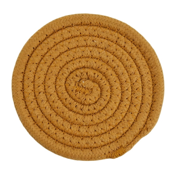 Braided Cotton Rope Coaster Absorbent Heat Insulated Round Table Mat ...