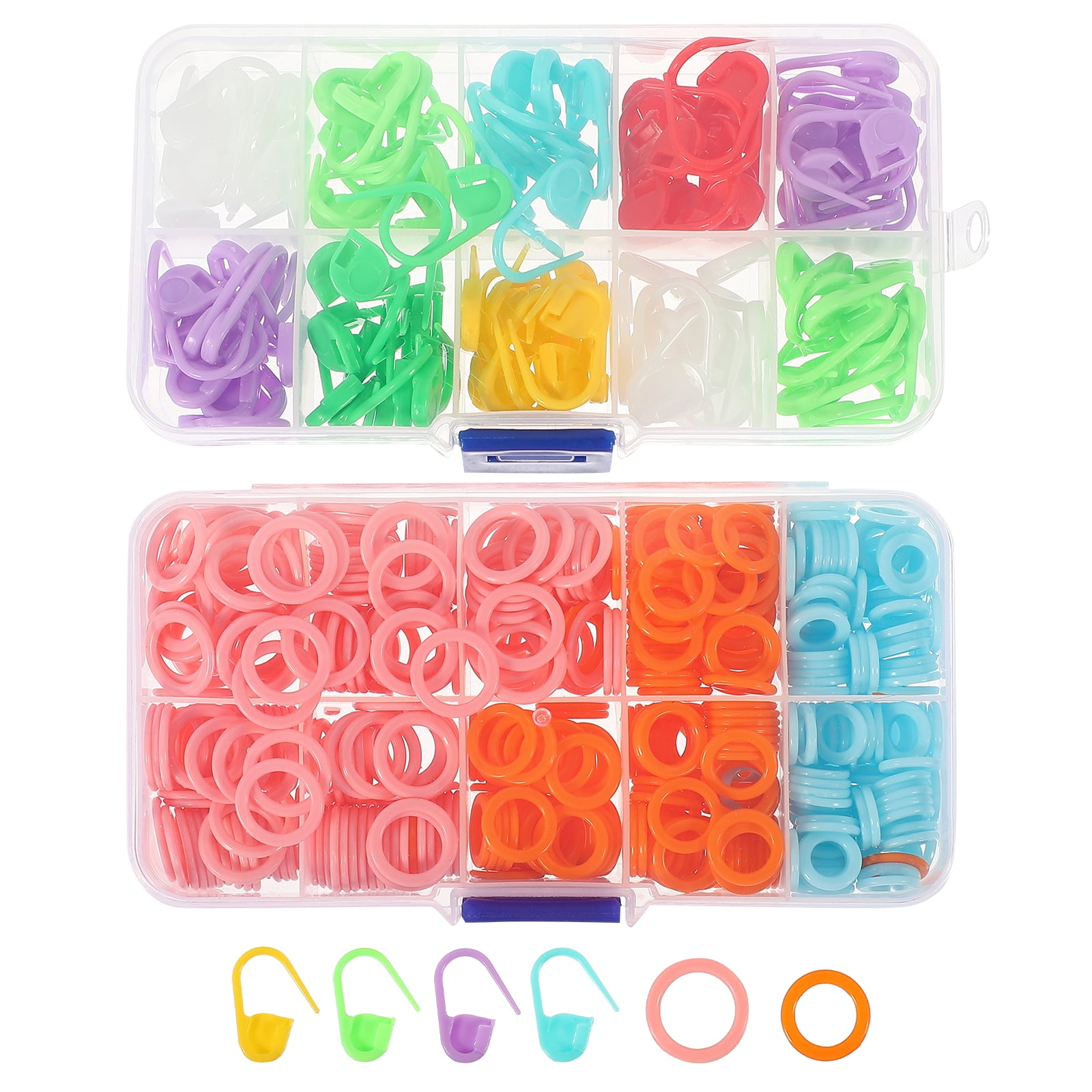 Braided Counting Buckle 2 Boxes Stitch Marker Clips Crochet Hook Lock ...