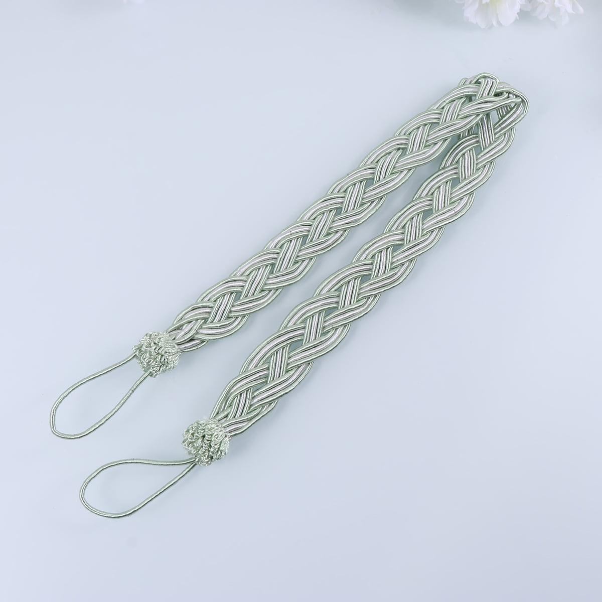 Braided Curtain Tiebacks 2PCS Handmade Woven Curtain Tiebacks Rope ...