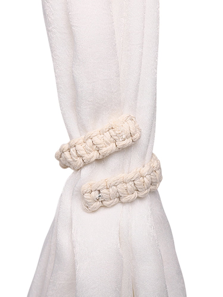 Braided Curtain Tiebacks Rustic Curtain holdbacks Handmade Curtain Ties ...