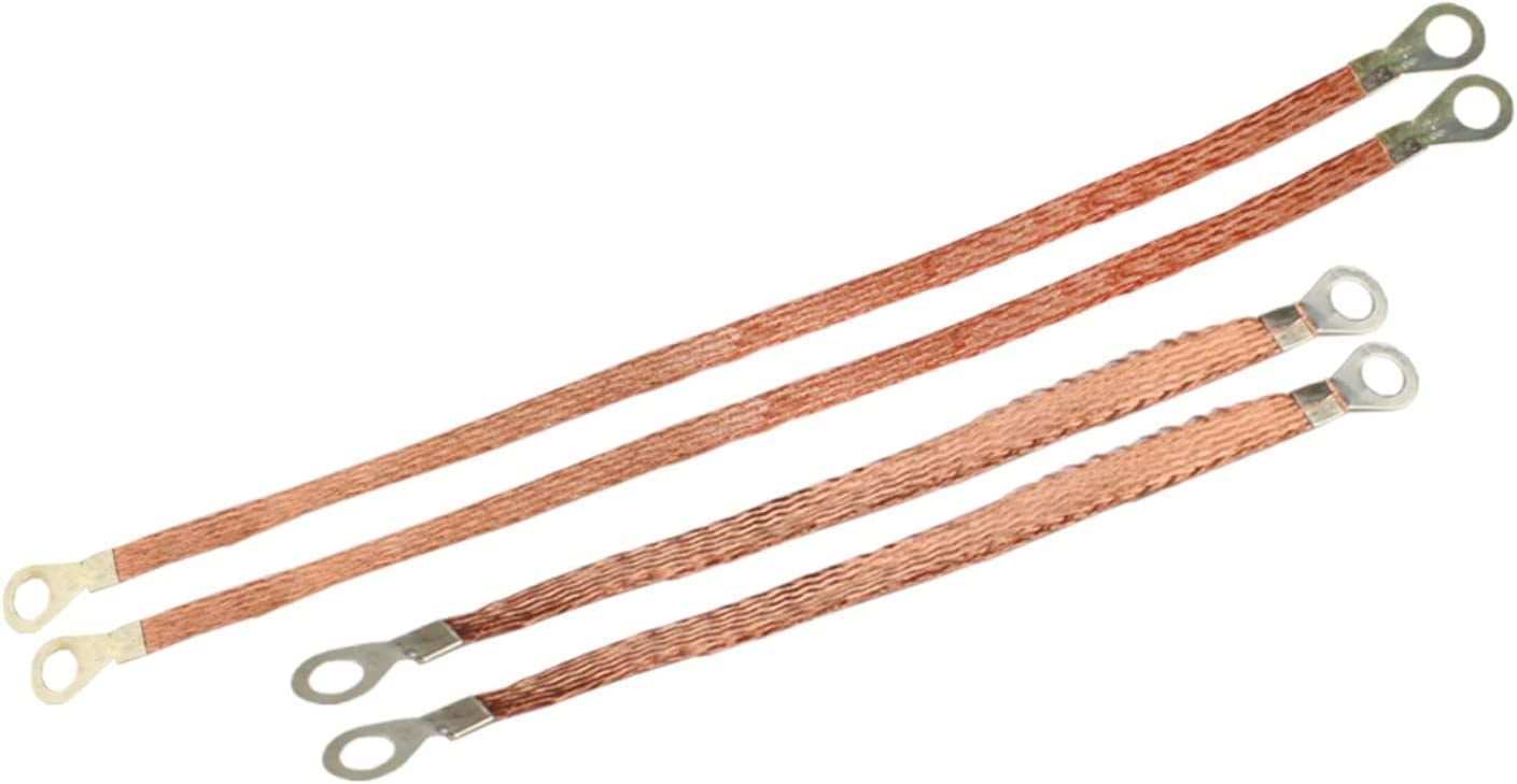 Braided Engine Ground Strap,Pure Copper Car Grounding Kit with 3/16 ...