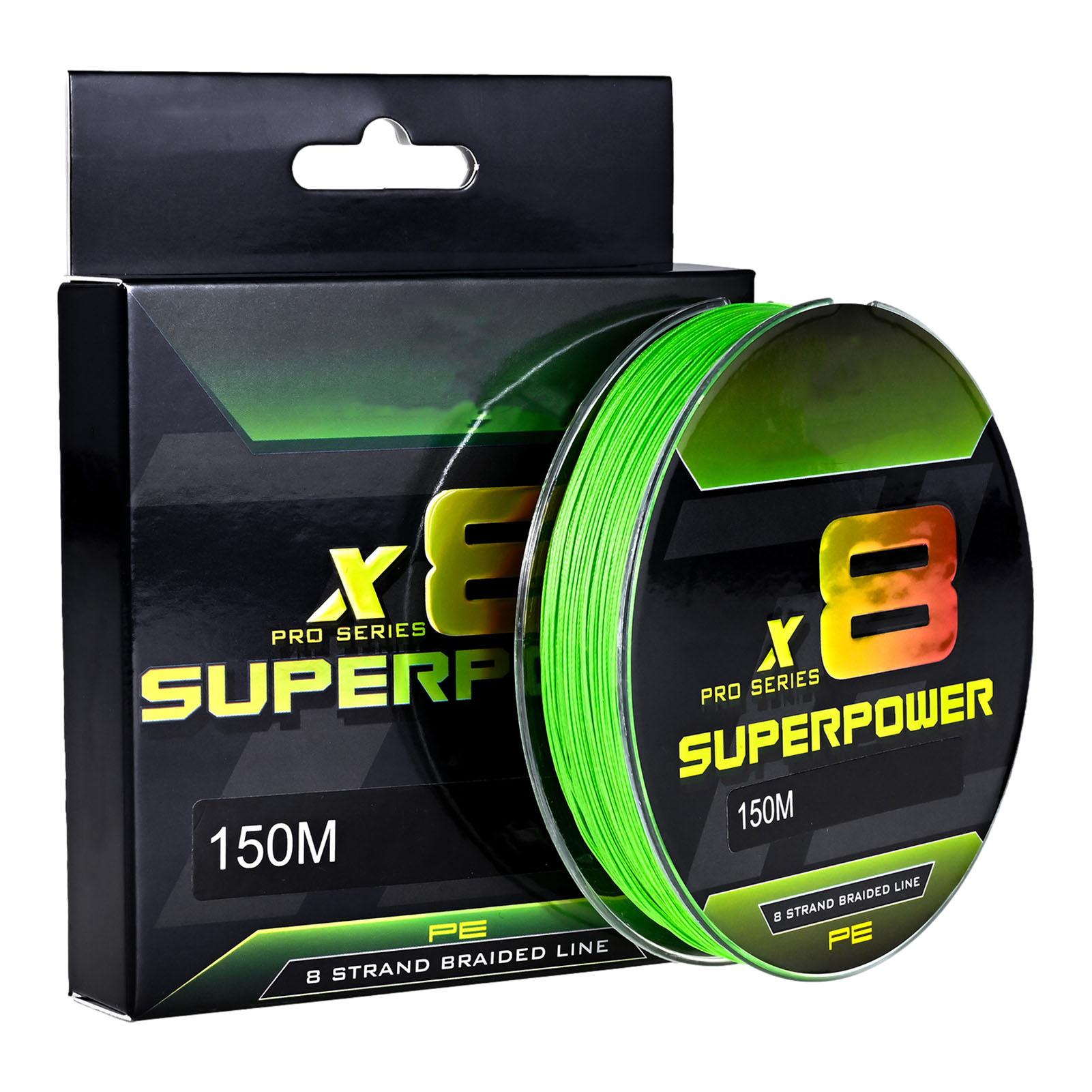 Braided Fishing Line, Pro Grade Power Fluorescent Green Fishing Wire ...