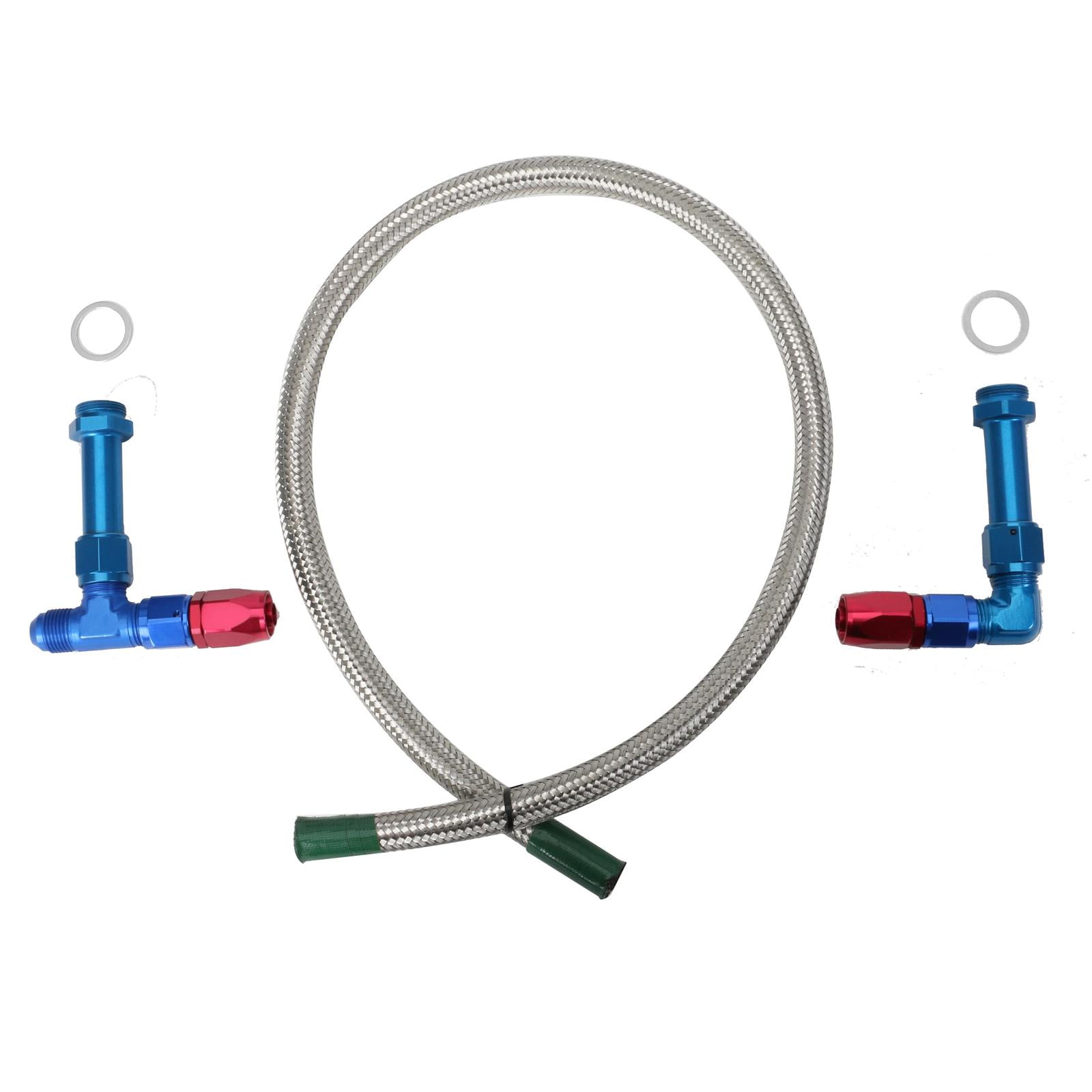 Braided Fuel Log Kit for 4150 Carburetor, Stainless Steel - Walmart.com