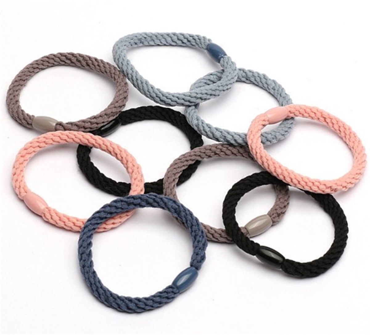 Braided Hair Bands,8 Pcs Elastic Hair Ties Ropes Braided,Hair Ties for ...