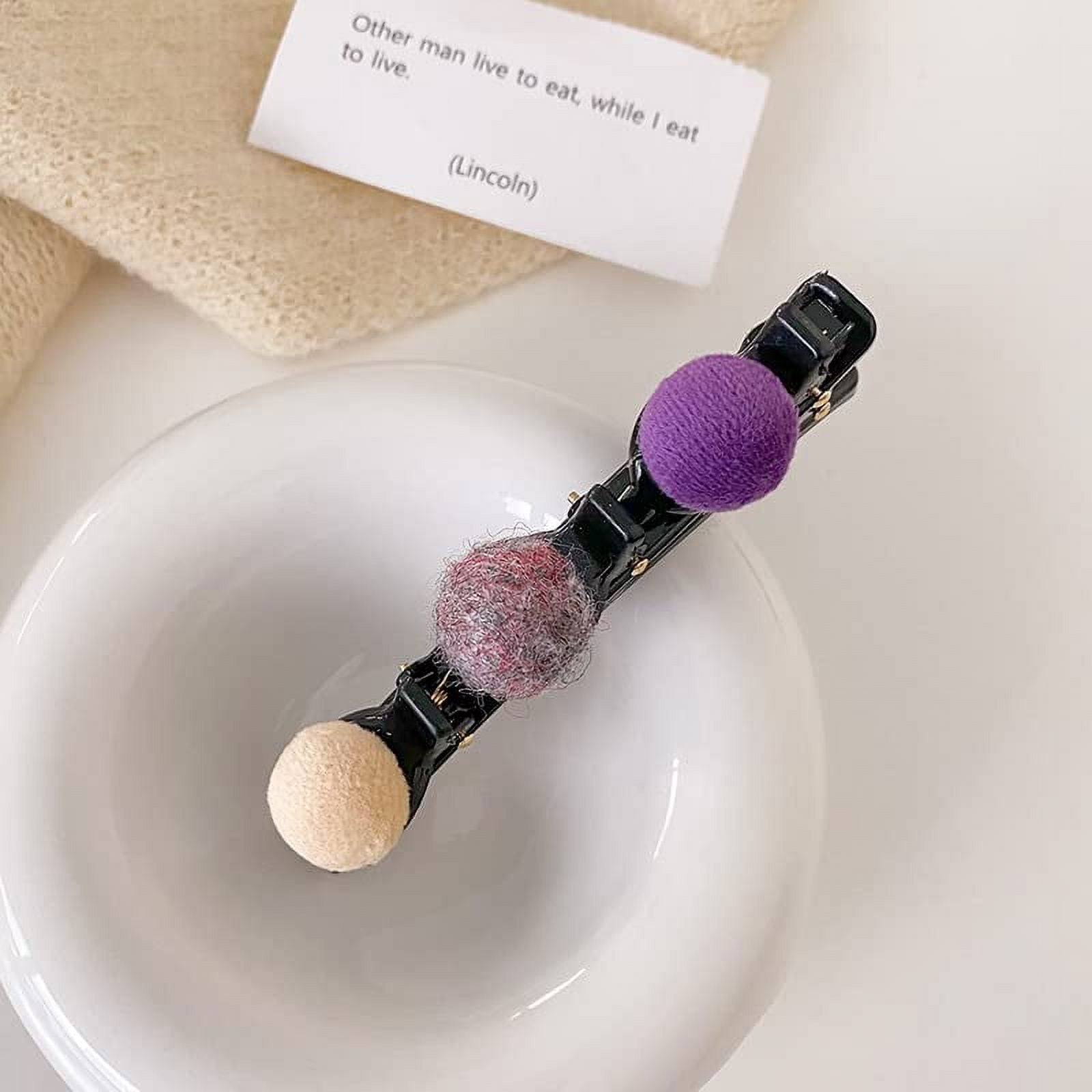 Braided Hair Clips, Double Bangs Hair Clips Braided Hair, Satin ...