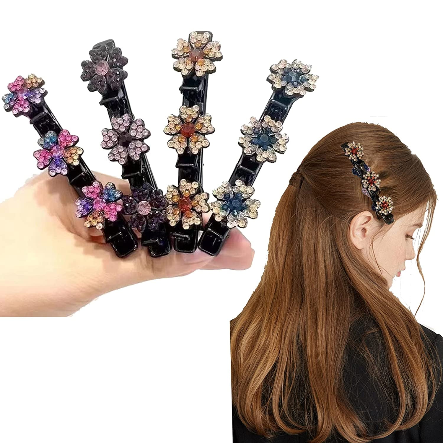 Braided Hair Clips for Woman, Hair Clips Hair Accessories for Women ...