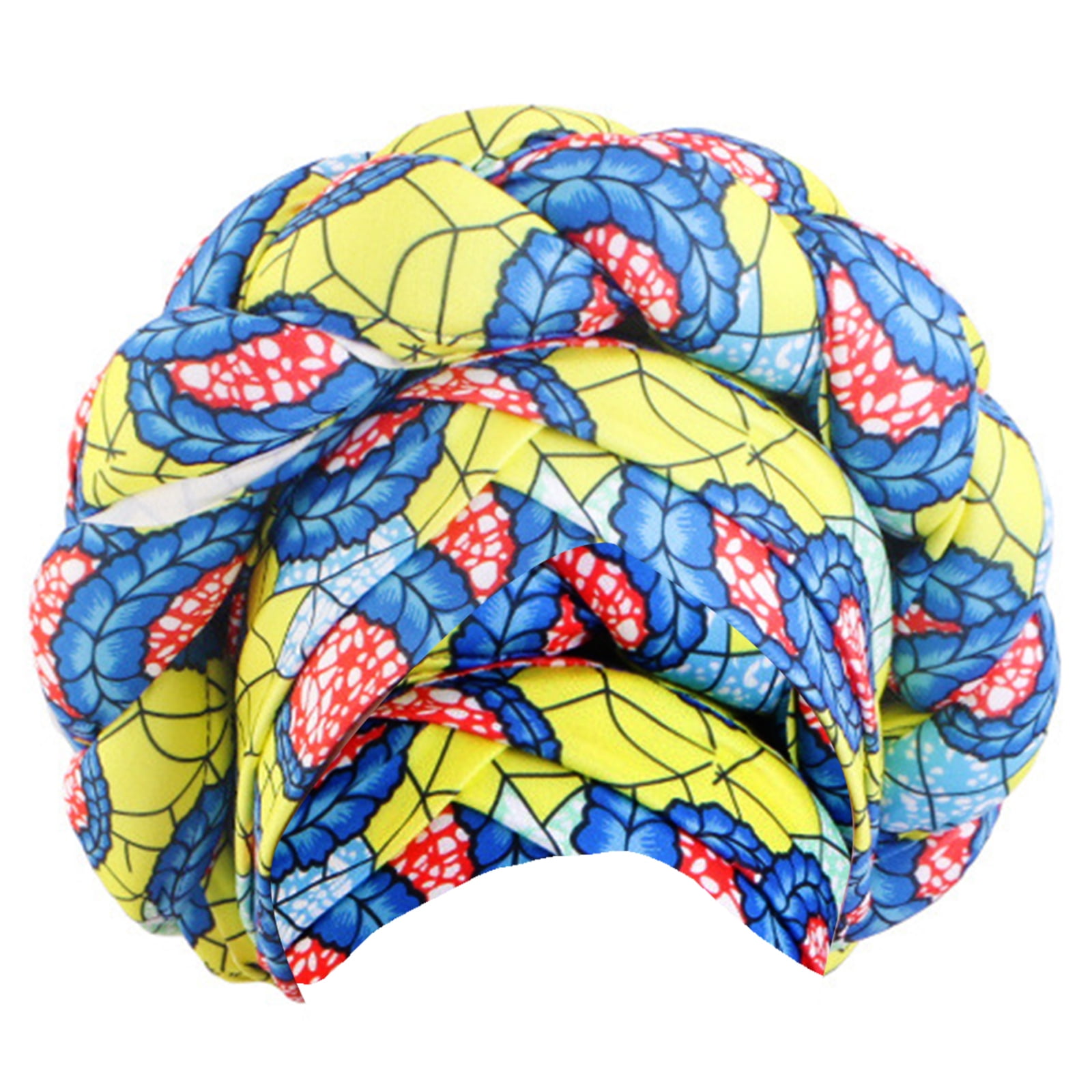 Braided Headwrap African Ethnic Hijab Turban Hat Oversized Turban Caps ...