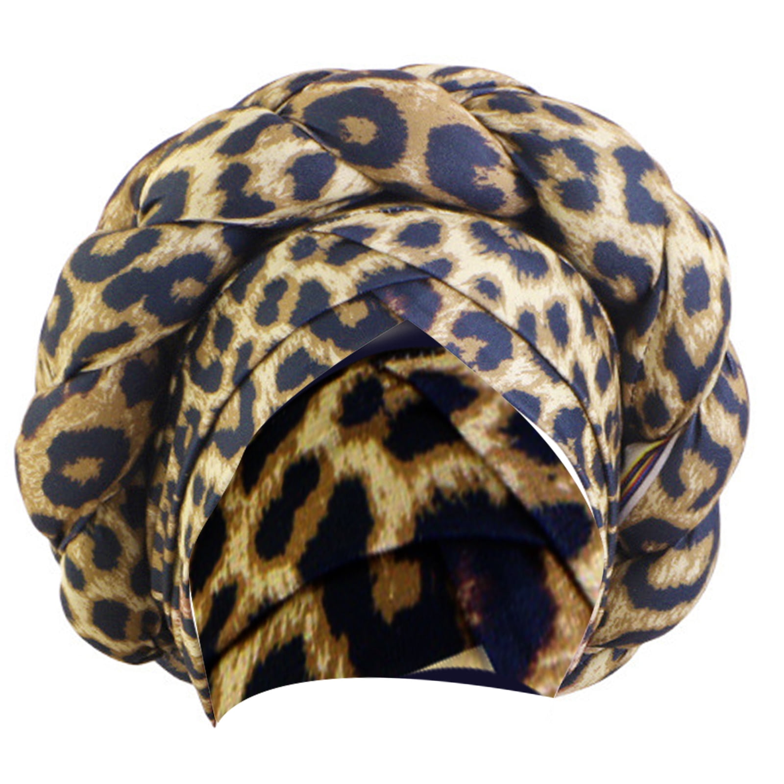 Braided Headwrap African Ethnic Hijab Turban Hat Oversized Turban Caps ...