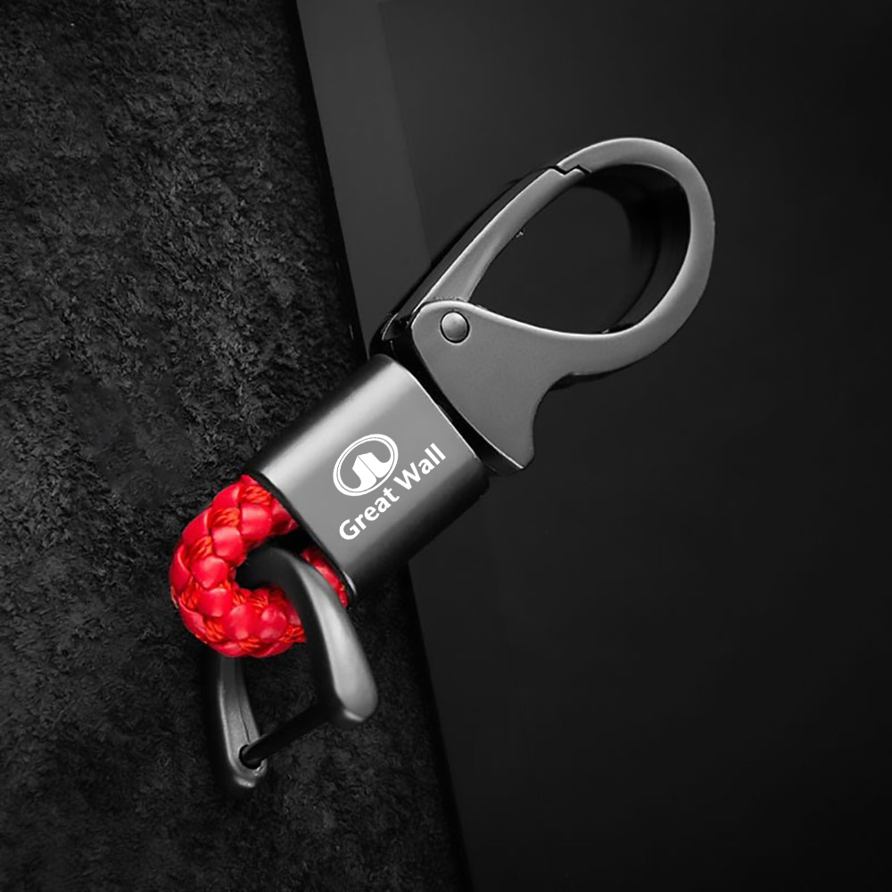 Braided Lanyard-GWM M4 STEED Poer Leather Keychain, Metal Gift ...