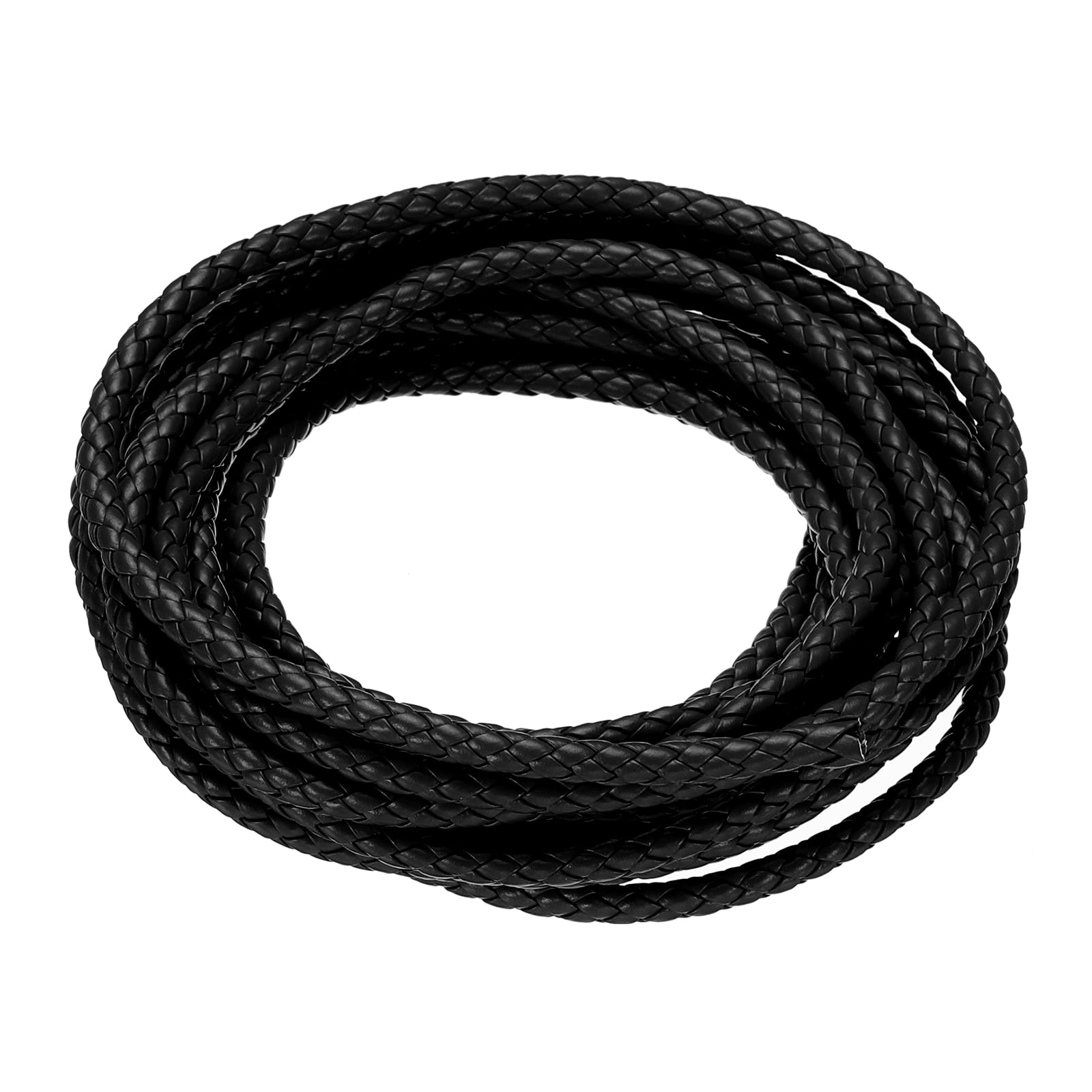 Braided Leather Cords, Round Leather Strap, Soft Jewelry Leather Rope ...