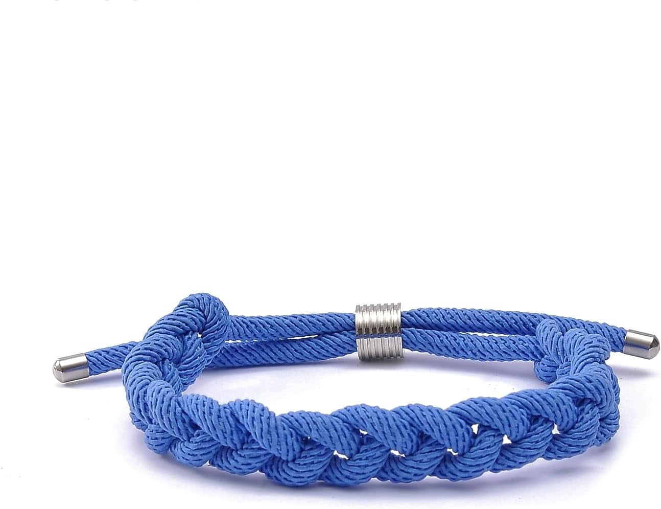 Braided Milano Rope Bracelet with Stainless Steel Charm, Handmade ...