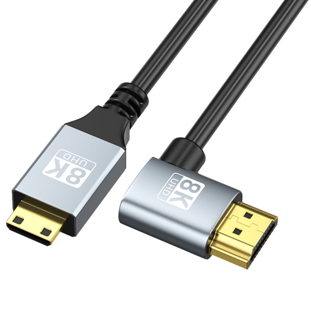 Braided Mini HDMIcompatible to HDMIcompatible Cable 8K@60Hz 48Gbps for High Resolution Displays ...