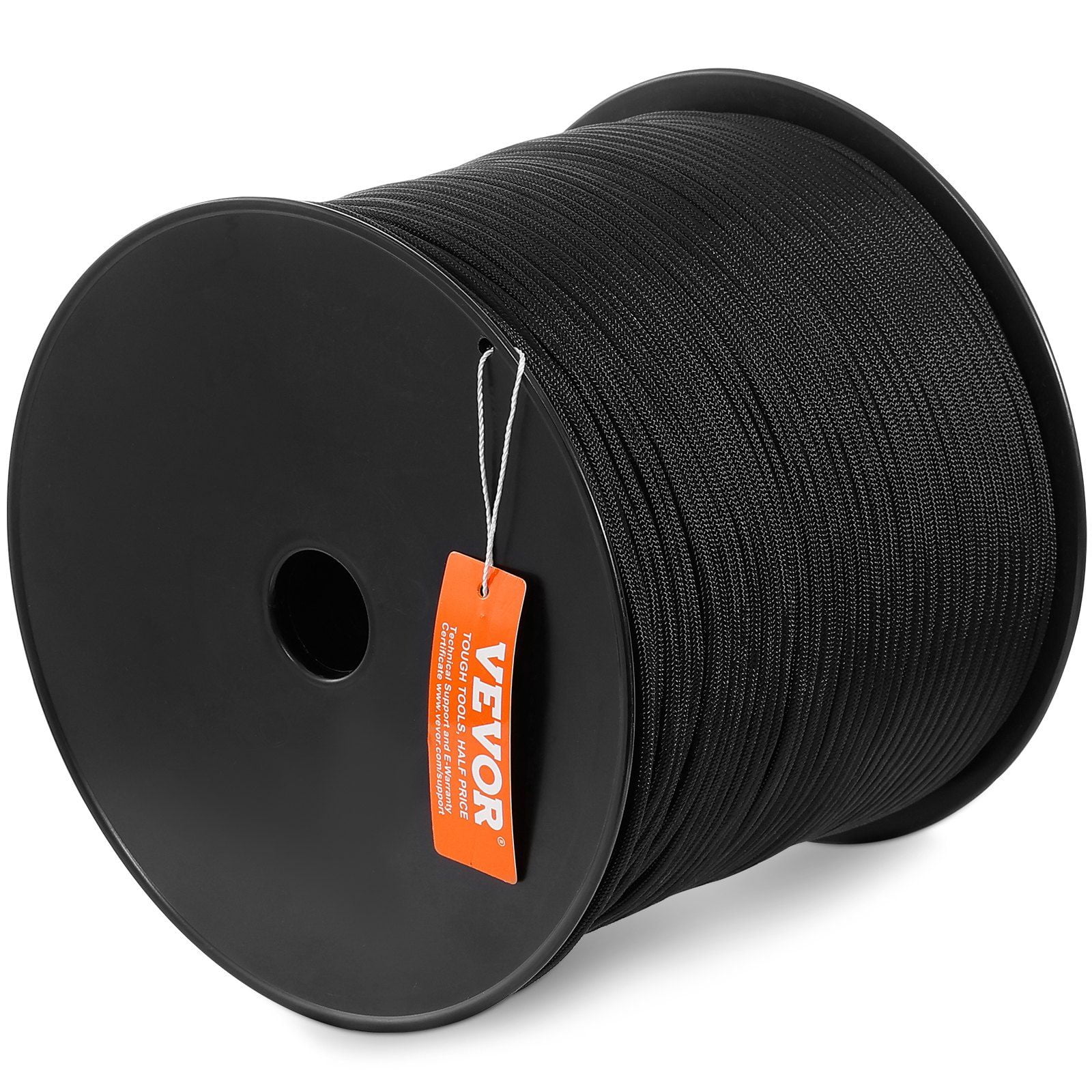 Braided Nylon Rope, 3/16 in x 1000 ft, 32 Strands, 720 LBS Breaking ...