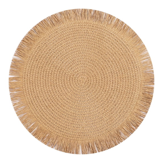 Braided Placemats, 1 Pc Non-Slip Rustic Woven Tablemats, 14.96 inch ...