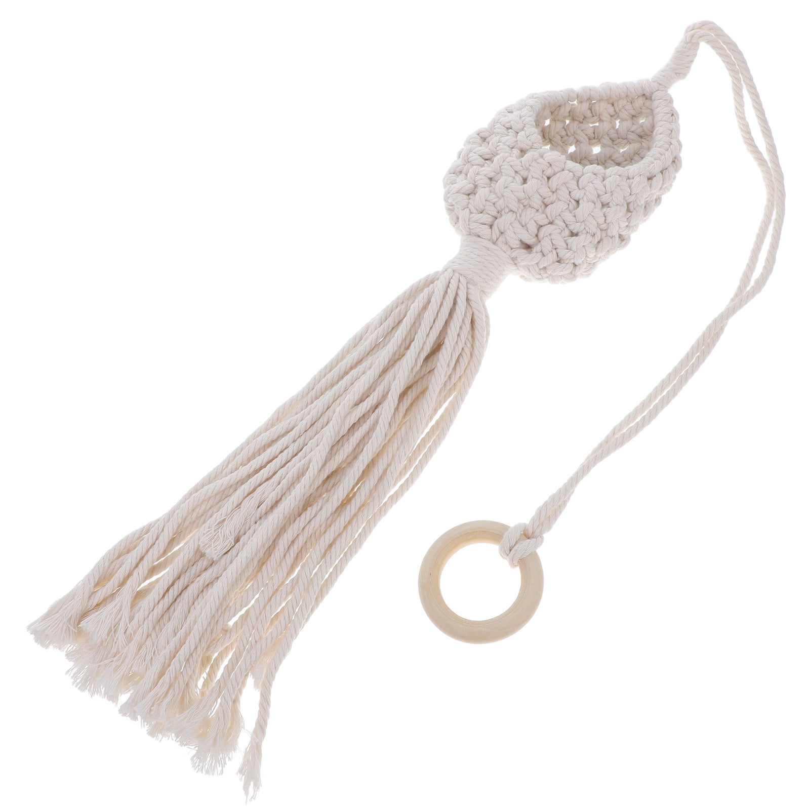 Braided Plant Hanger Bird Nest Shaped Macrame Hanging Planter ...