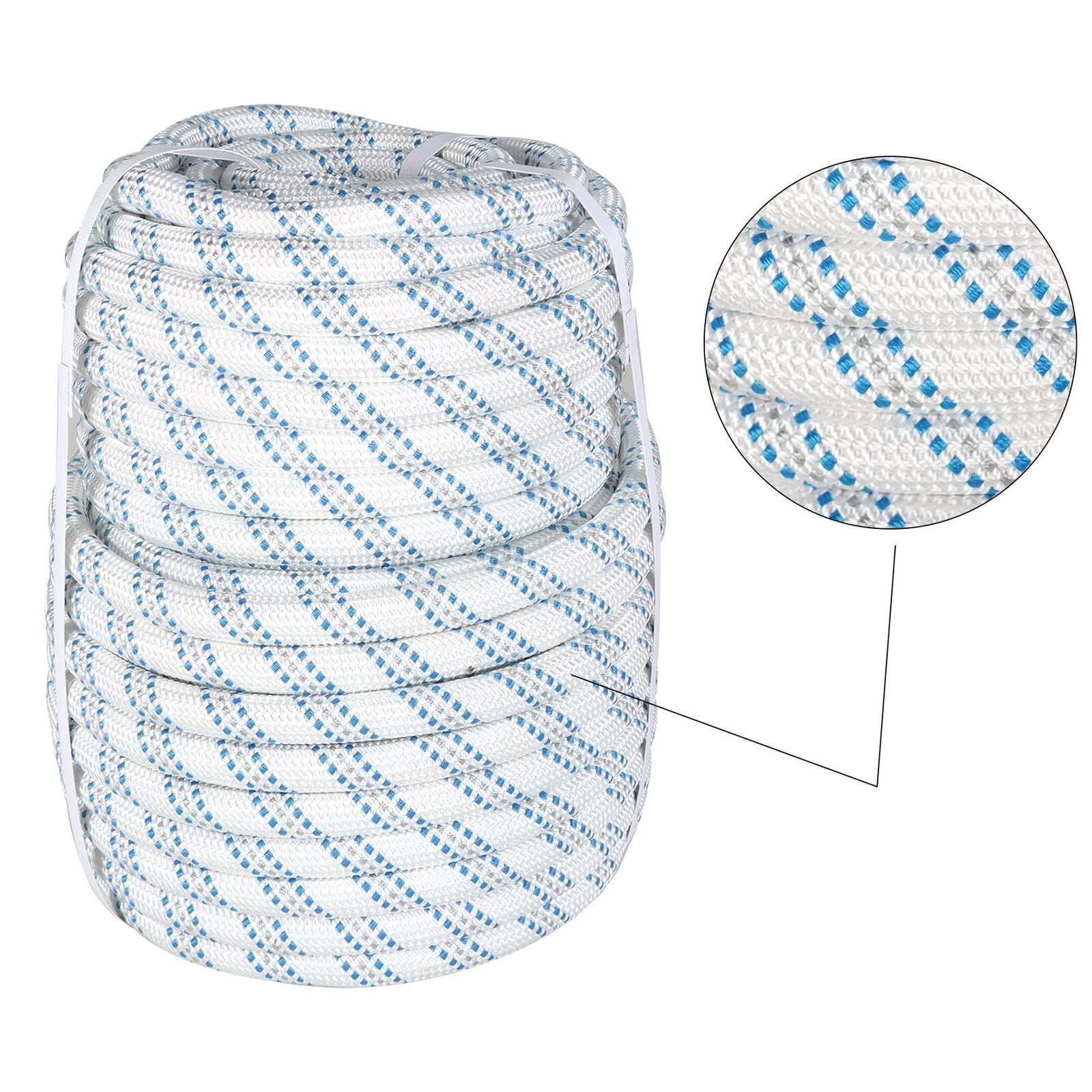 Braided Polyester Arborist Rigging Rope (5/8"x150' ) High Strength ...
