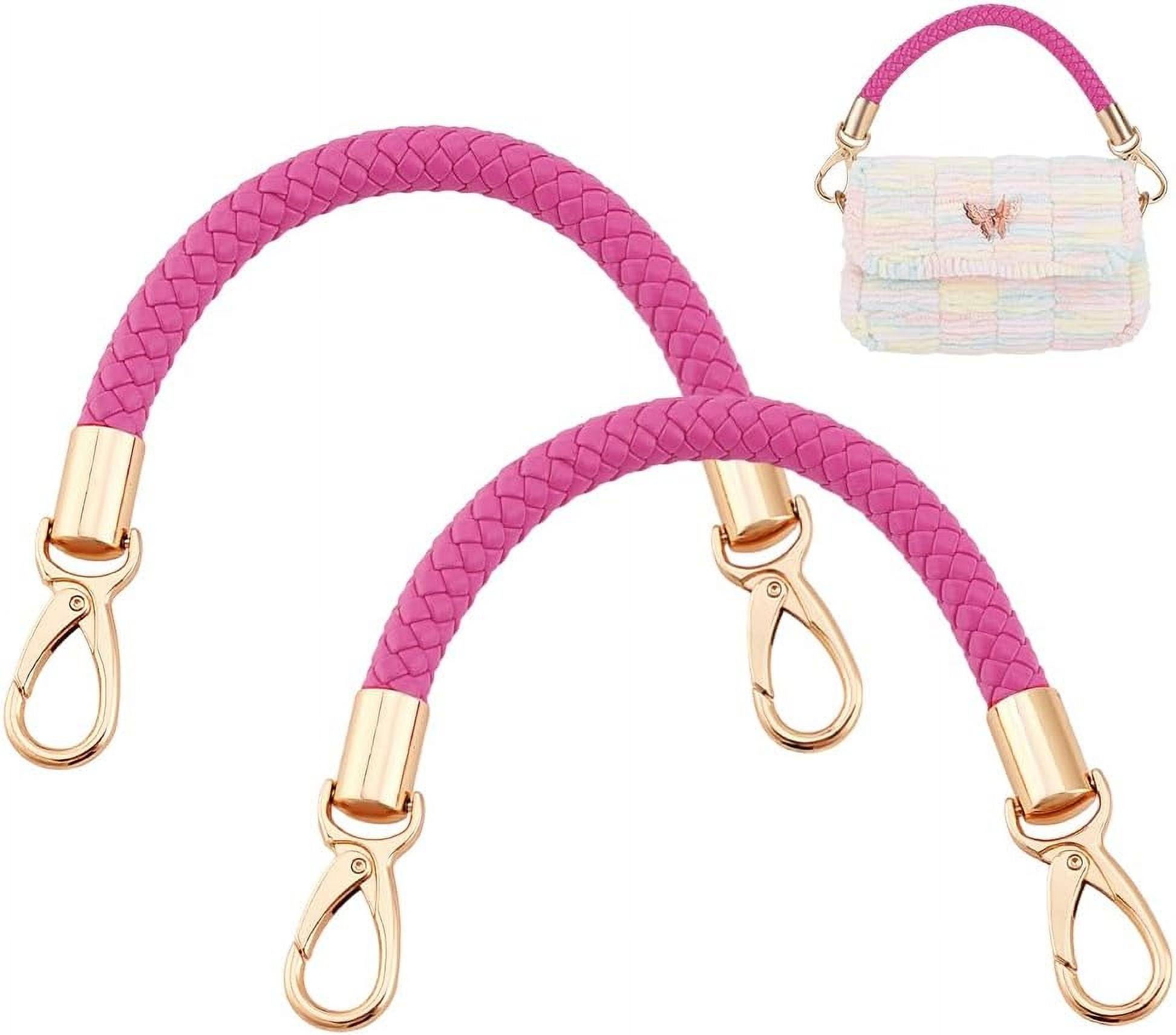 Braided Purse Straps Leather Bag Handles Short Handbag Strap for ...