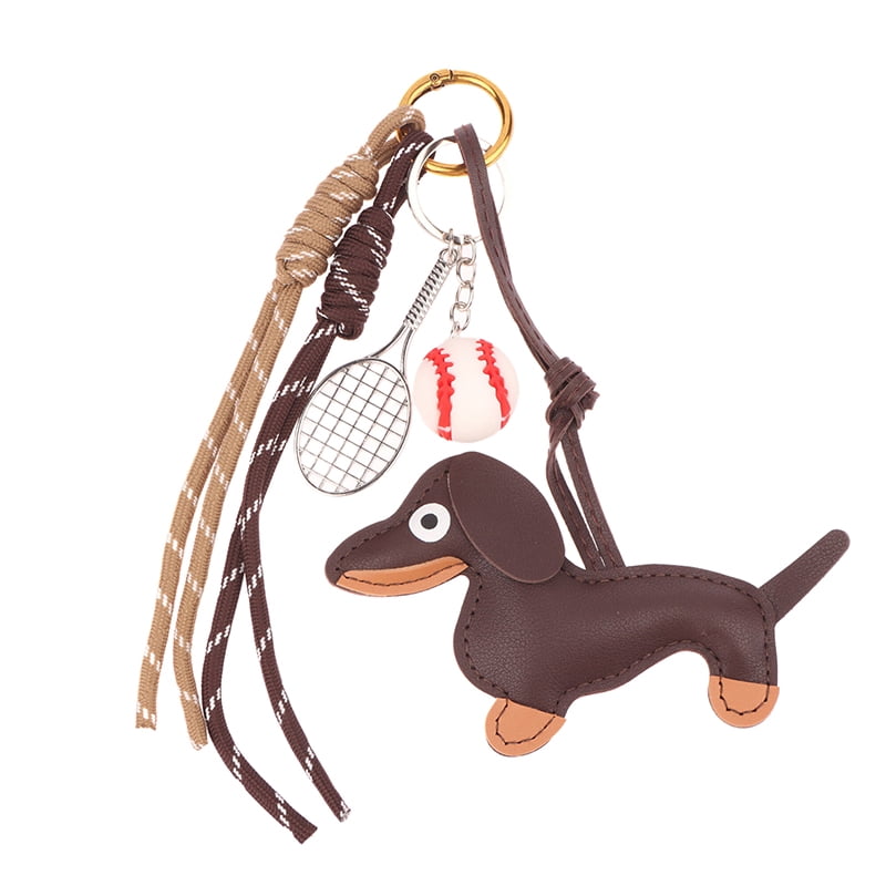 Braided Rope Bag Pendant High-end Keychain Women's High-end Leather ...
