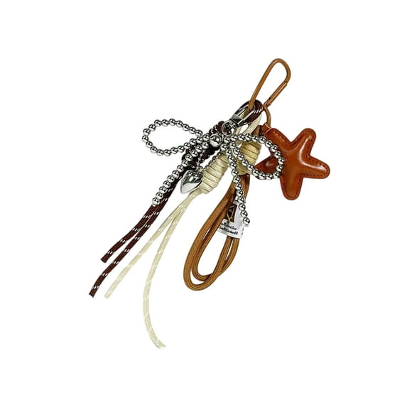 Braided Rope Keychain Star Bows Bag Pendant Charm Fashion Backpack ...