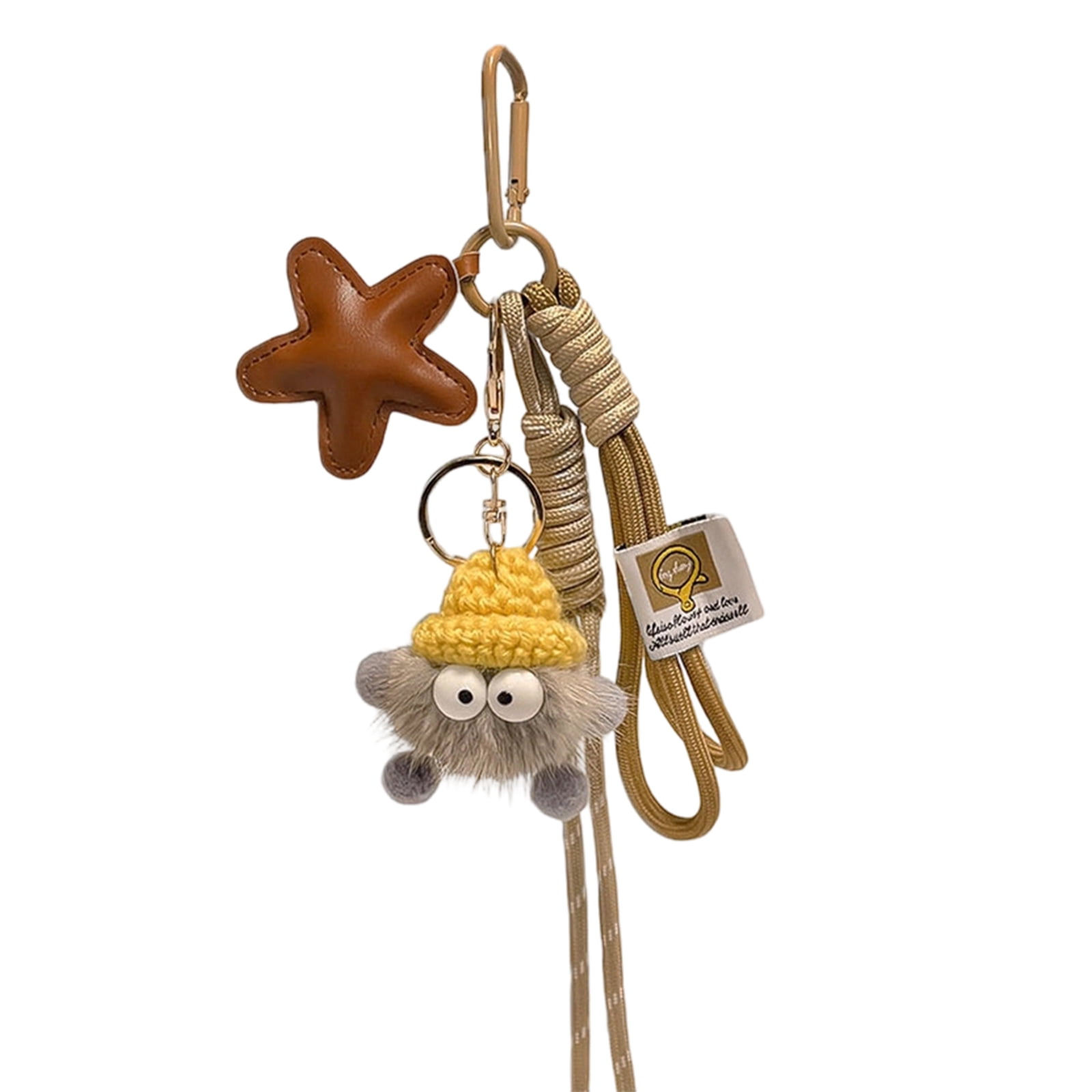 Braided Ropes Bag Charm Keychain Fashion Decorative Bag Accessories for ...